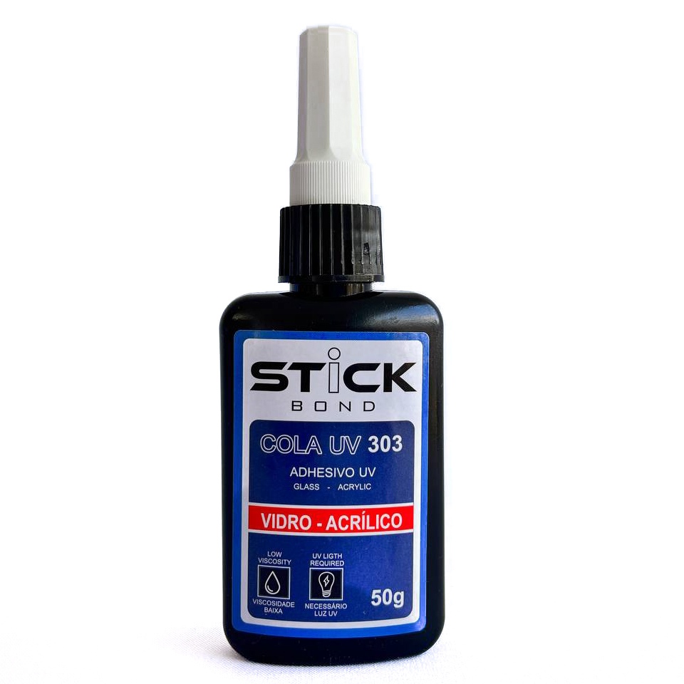 Cola Uv Ultravioleta Para Acrílico Vidro Plástico Metal 50ml | Shopee Brasil