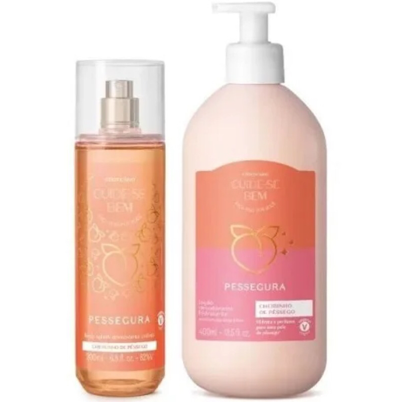 Combo Cbem Pessegura Loção Cpo 400 Ml + Body Splash 200 Ml | Shopee Brasil