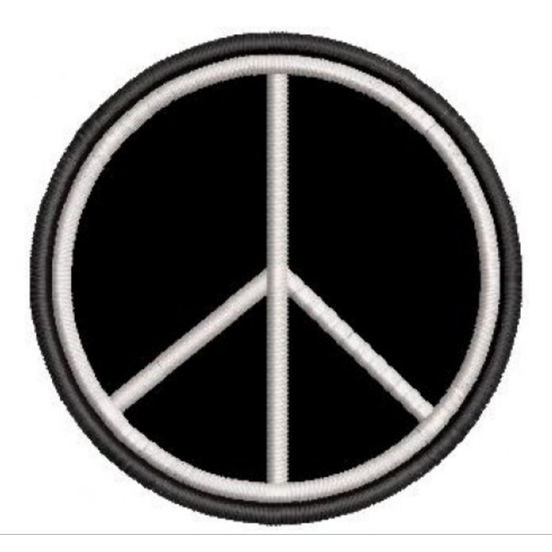 Patch Termocolante Símbolo da Paz | Shopee Brasil