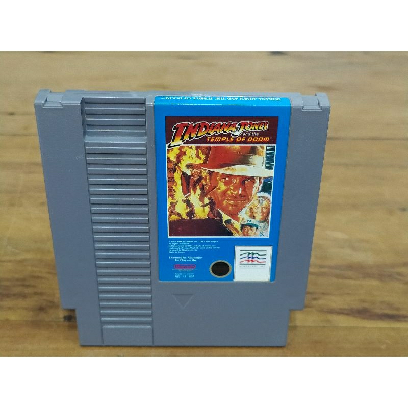 Indiana Jones And The Temple Of Doom Nes Nintendinho 8 Bits original usado | Shopee Brasil