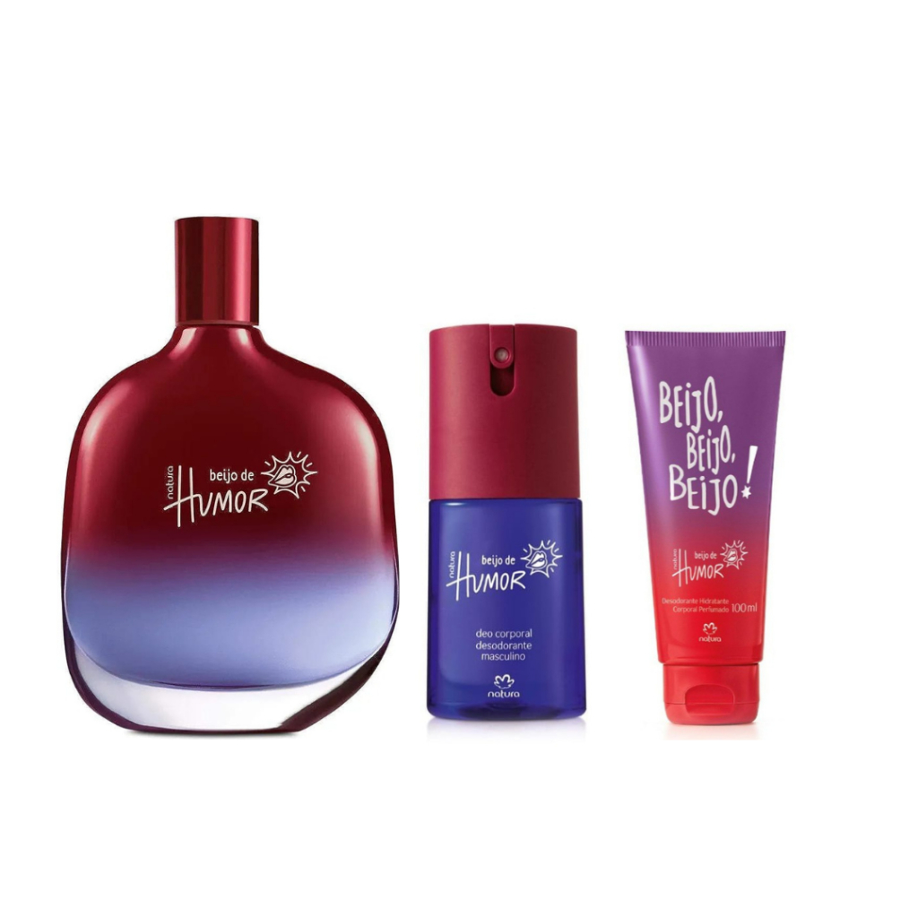 NATURA KIT BEIJO DE HUMOR MASCULINO - 100 ml ( Perfume, Deo Desodorante ...