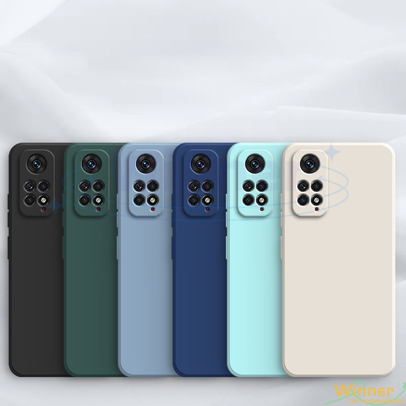 Kit 2X1 Xiaomi Redmi Note 12 Pro 4G - Capa Silicone Aveludada Colorida + Película Frontal em ...