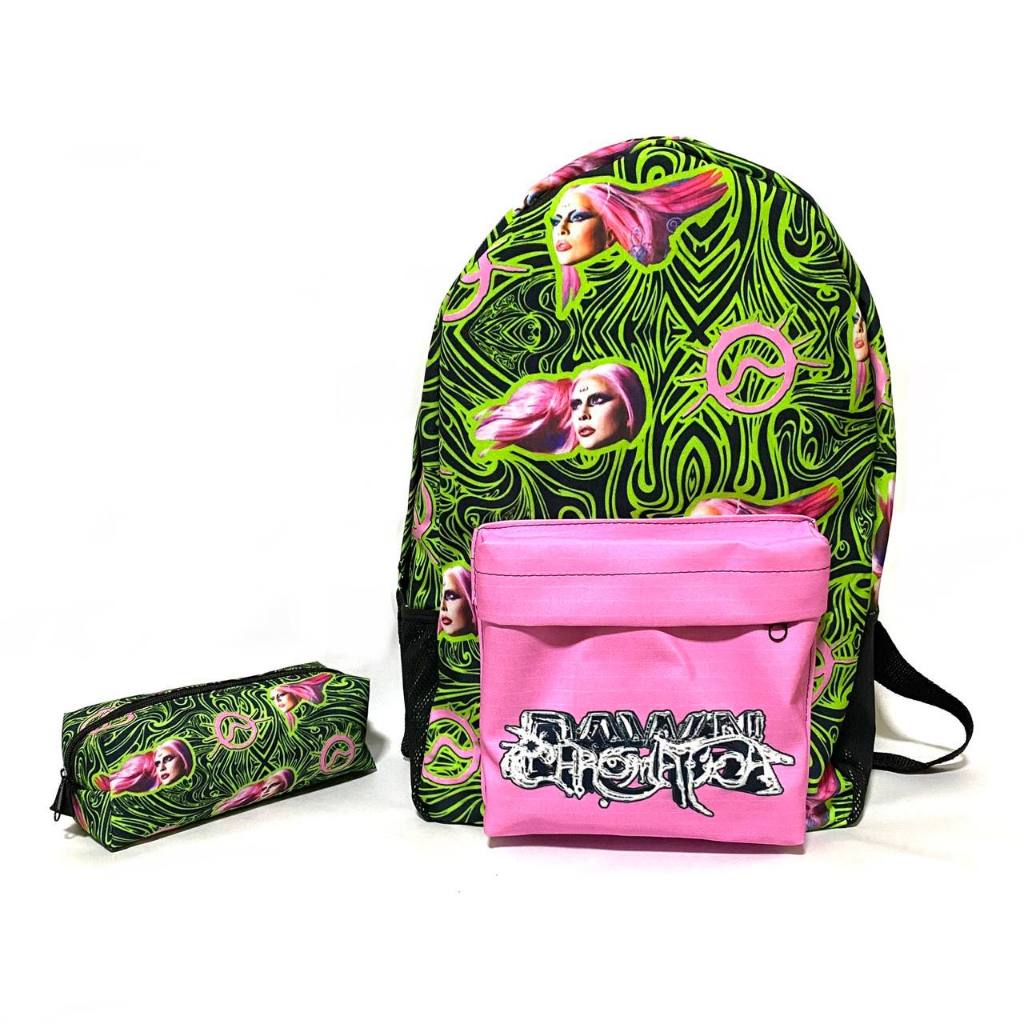Kit mochila e estojo escolar Lady gaga dawn of chromatica album ...