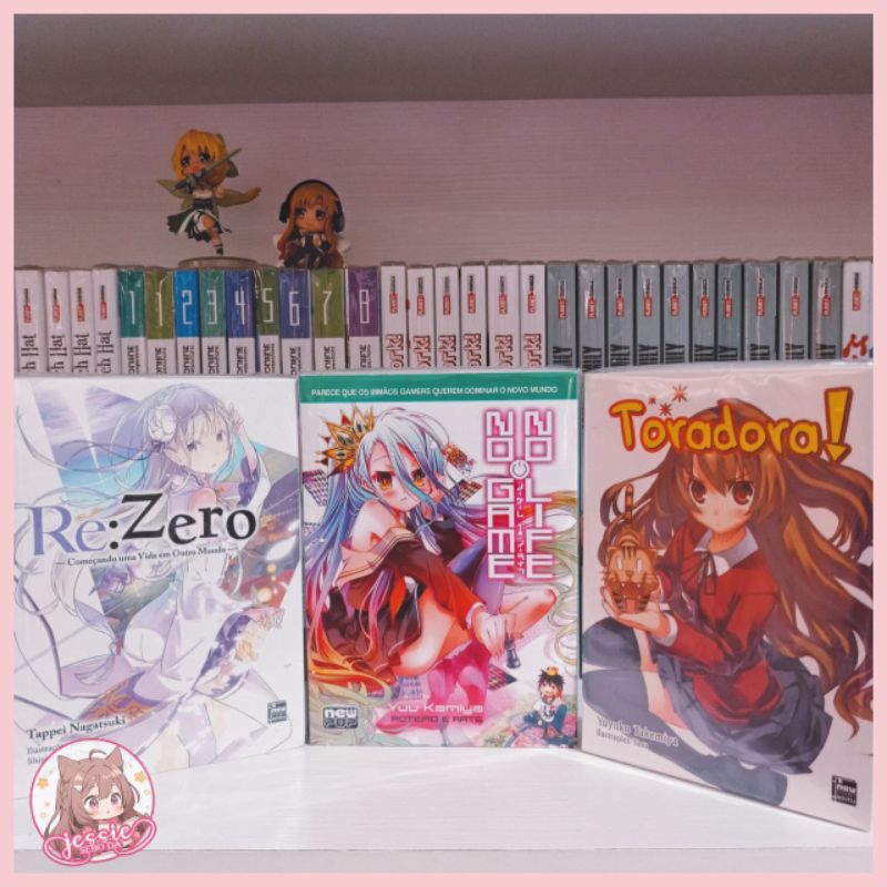 Light Novels Toradora, No Game No Life e Re:Zero - Volumes 1 / NewPOP ...