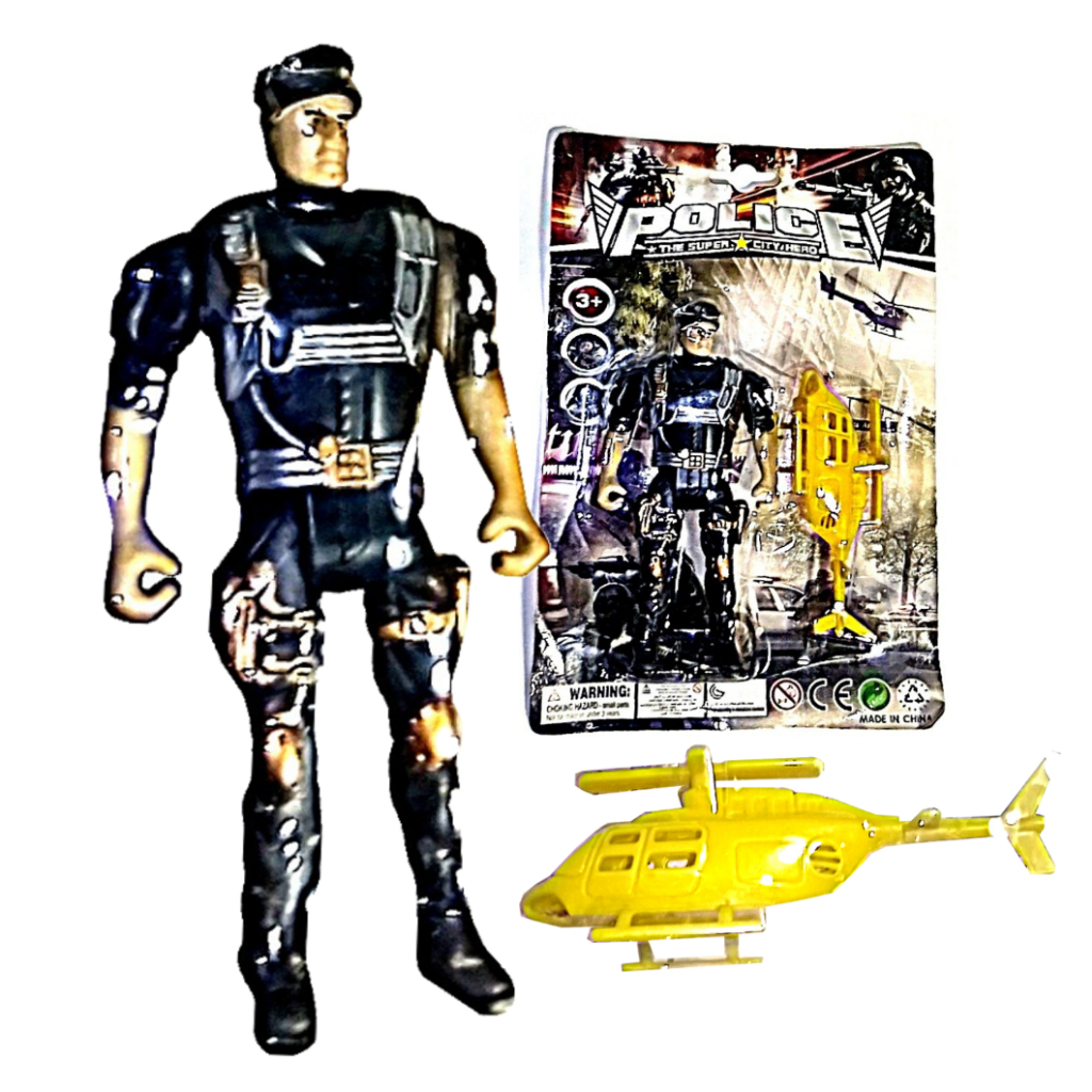Boneco Soldado Articulado Helicoptero Figura de Ação Guerrilheiro ...