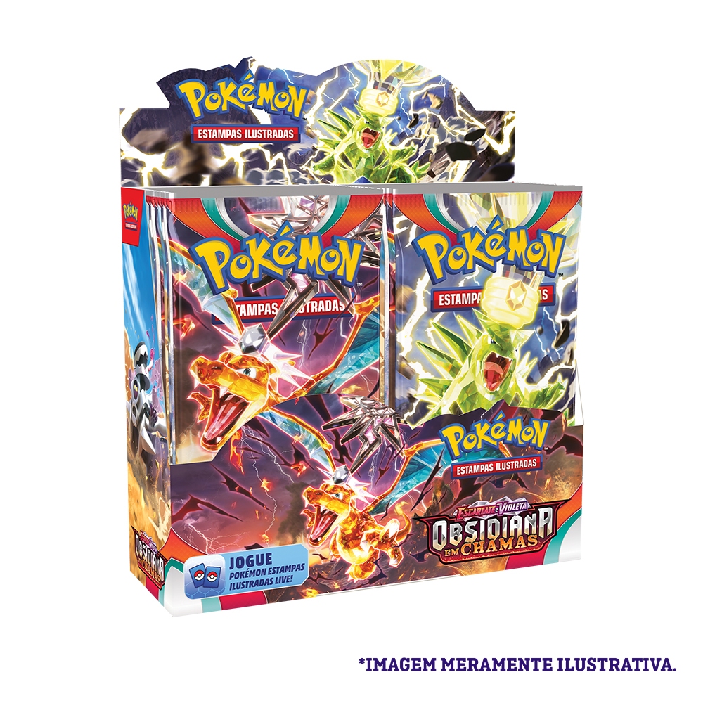 Booster Box EV03 Obsidiana em Chamas - Pokemon Tcg - COPAG | Shopee Brasil