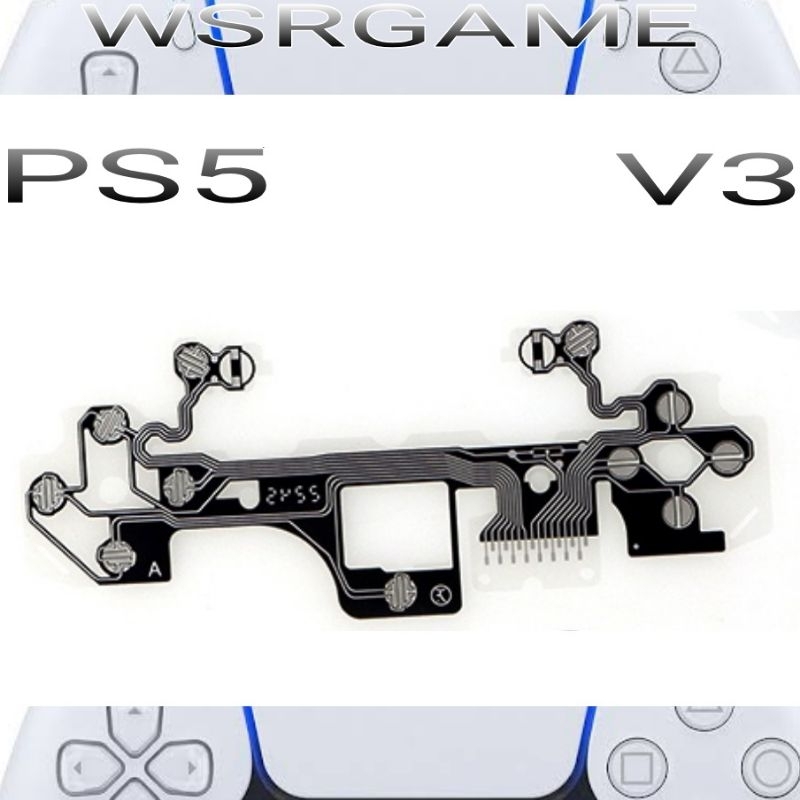 Pelicula flat controle PS5 DualSense V3.0 para o modelo "CUH-ZCT1 B ...