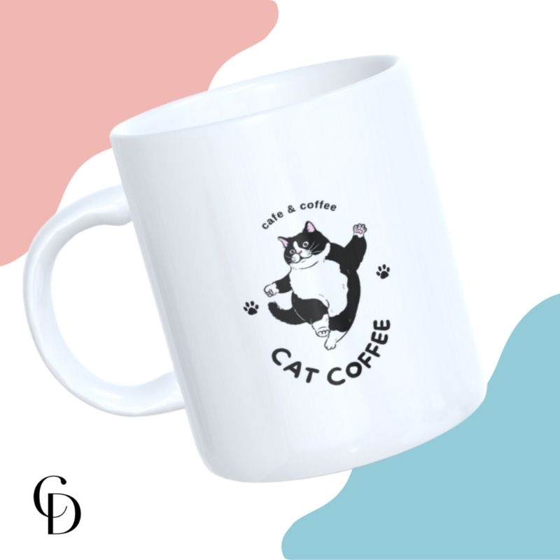 Caneca CAT COFFEE | Shopee Brasil