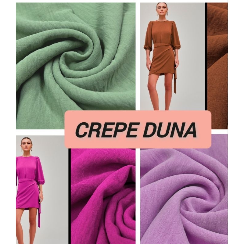Tecido Crepe Duna Air Flow Liso 1 metro x 1.50 | Shopee Brasil