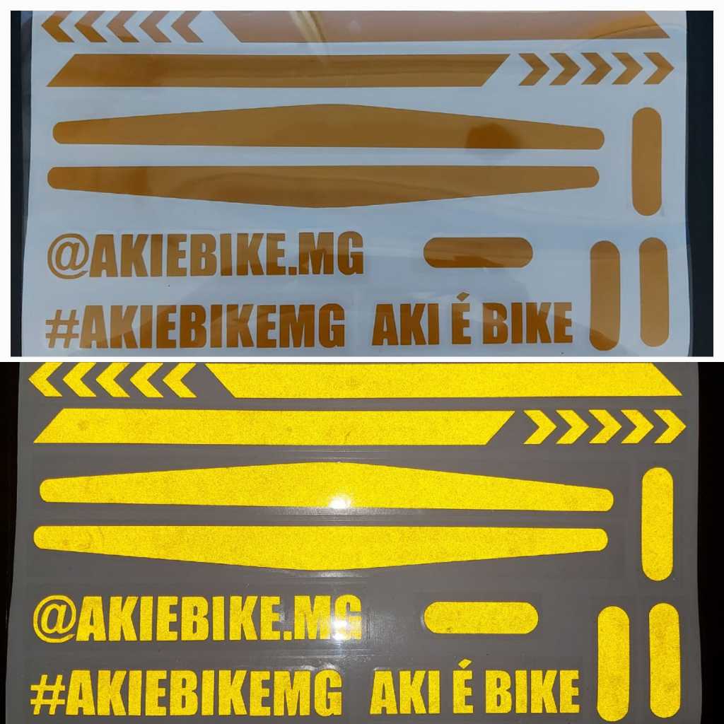 Adesivo Refletivo para Bicicletas MTB SPEED Passeio noturno CARTELA ...