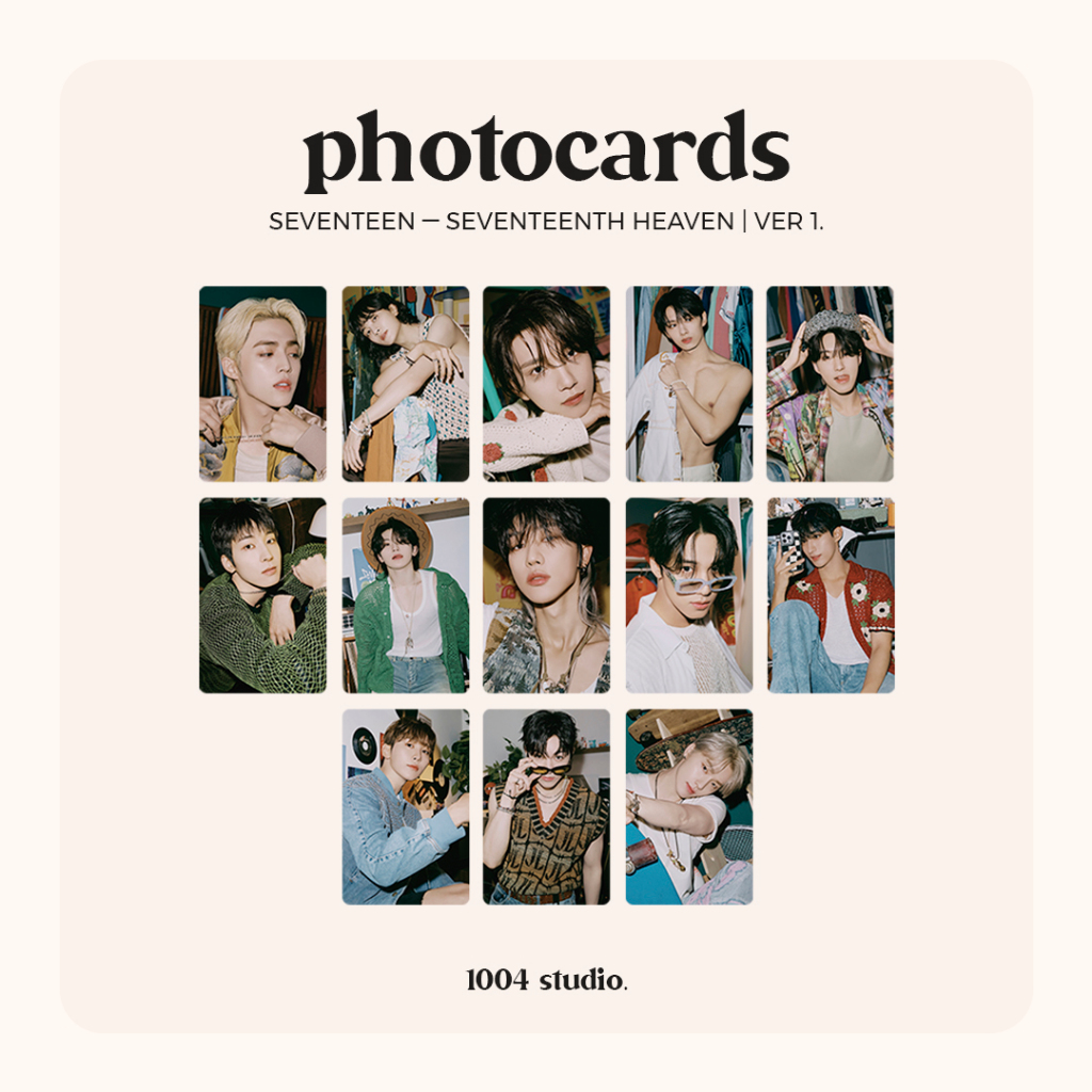 photocards seventeen - seventeenth heaven | Shopee Brasil