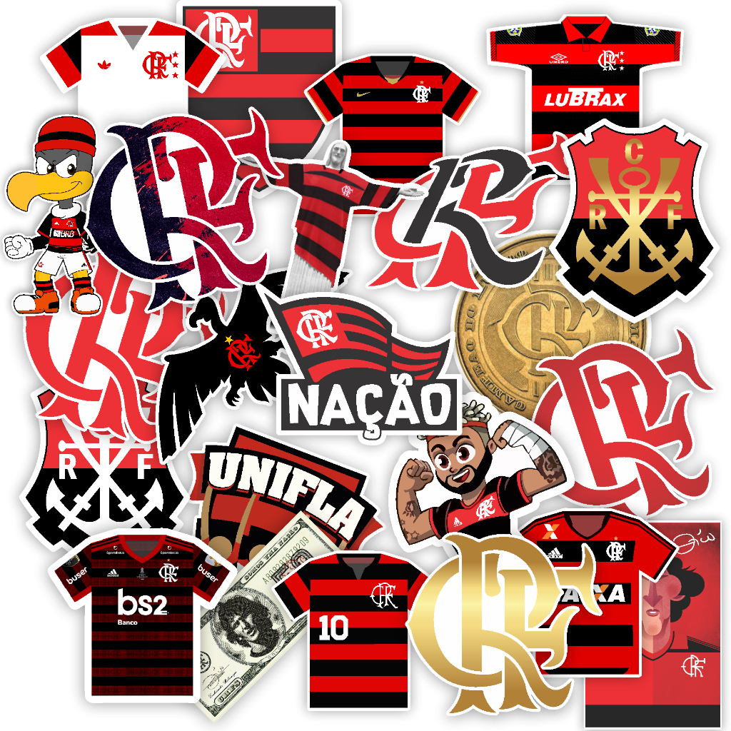 Adesivos Flamengo A Prova D'agua para Notebook Carro Celular decorativo ...