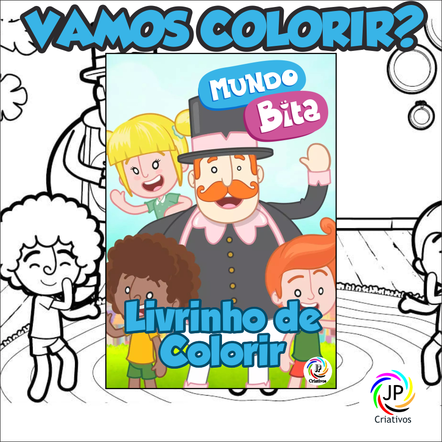 LIVRINHO DE COLORIR - MUNDO BITA (LEMBRANCINHA) - Faz a Boa!