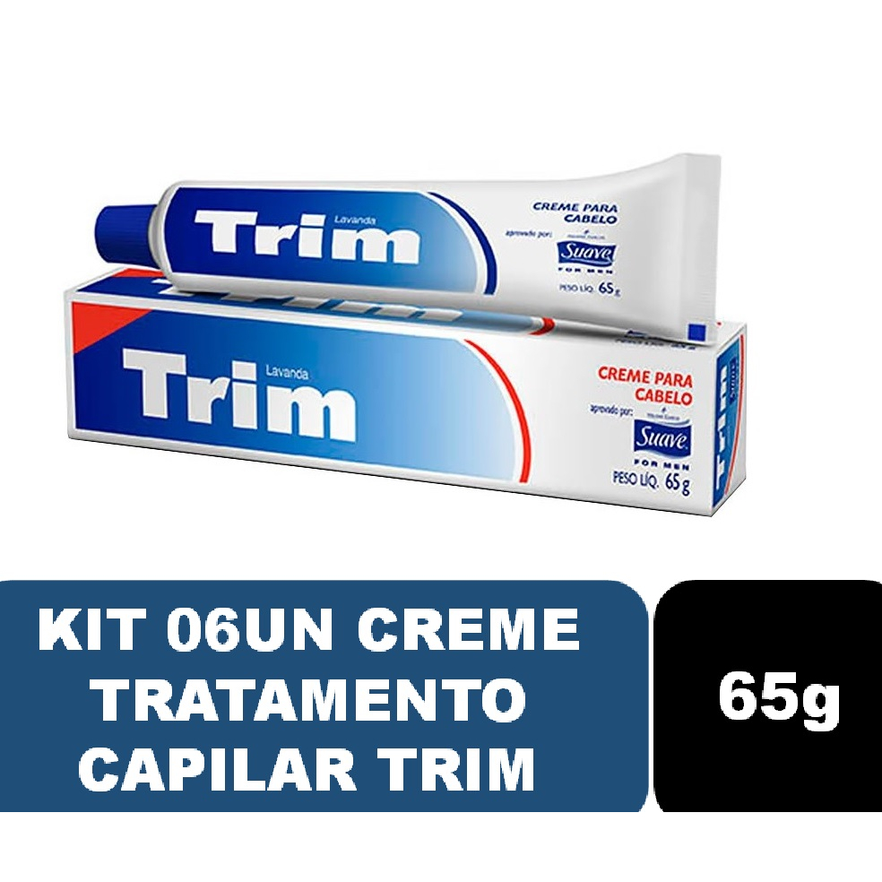 Kit 06un Creme Capilar Tratamento Hidratante Trim Suave Lavanda 65g ...
