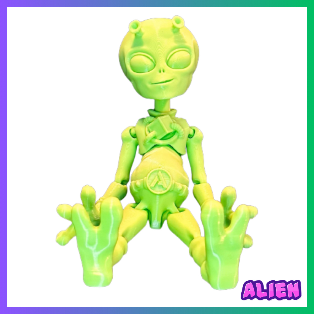 Brinquedo Fidget Toy Alien Articulado ET Boneco Alienígena Flexi Toy ...