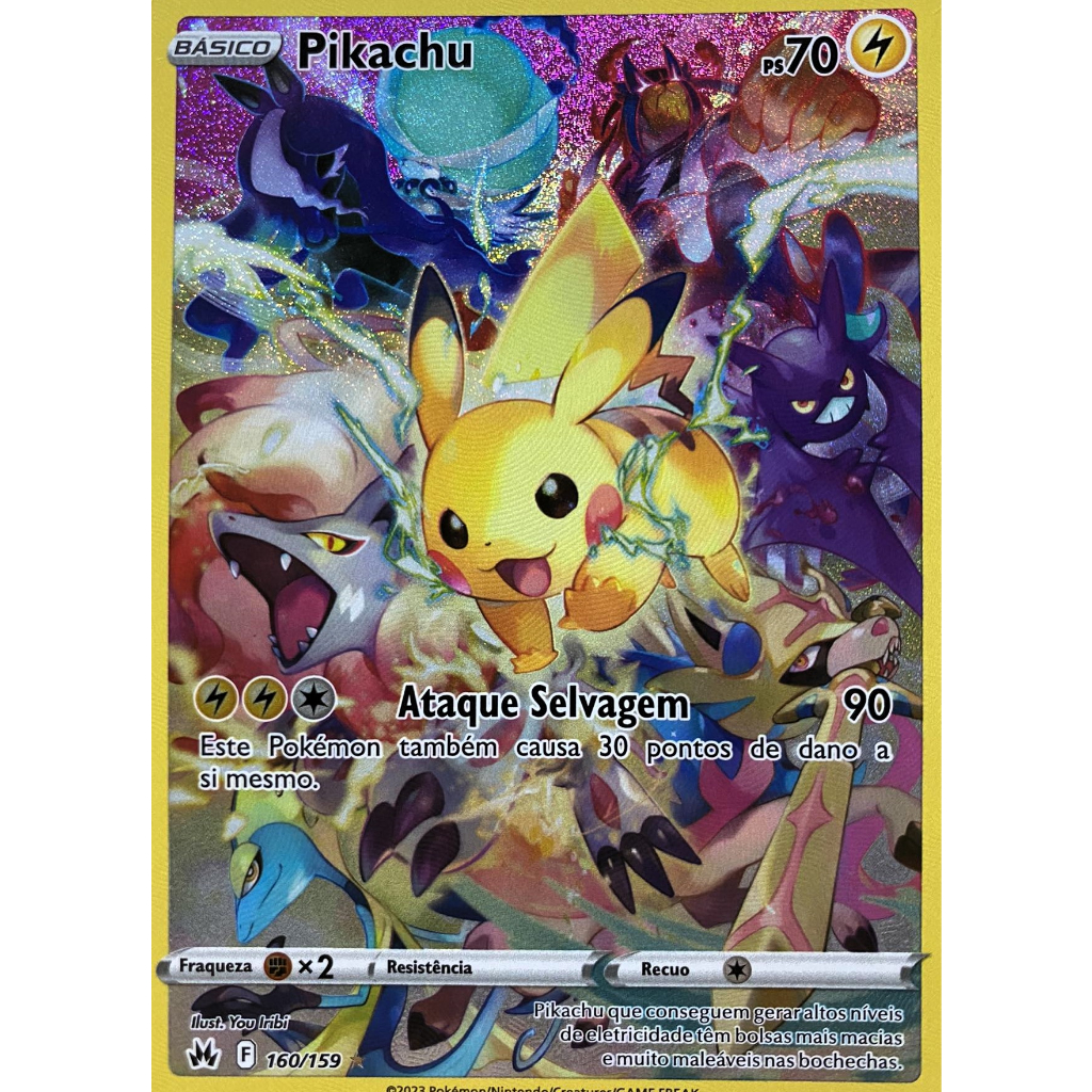 Carta Pikachu Fantasy Coleção Realeza Absoluta Pokemon TCG | Shopee Brasil