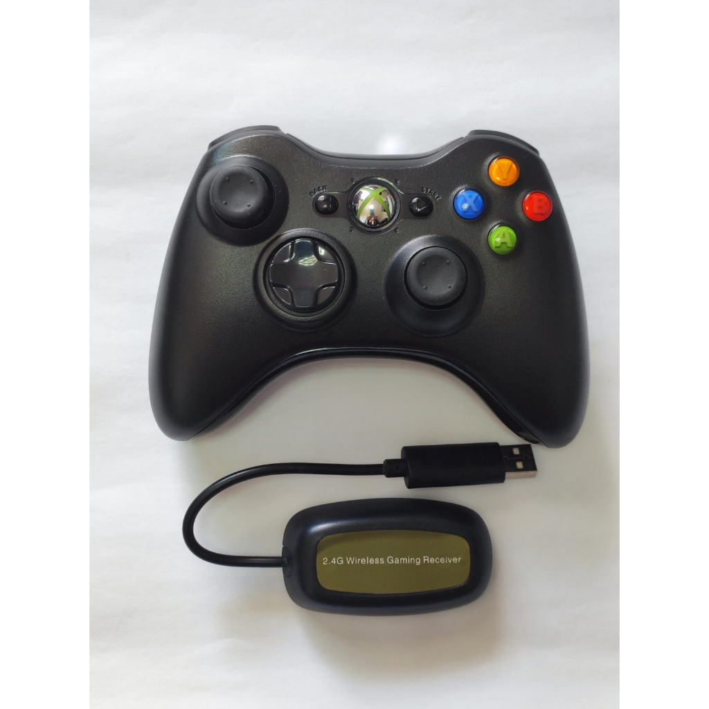 RECEPTOR RECEIVER + CONTROLE XBOX 360 PC EMULADOR TV | Shopee Brasil