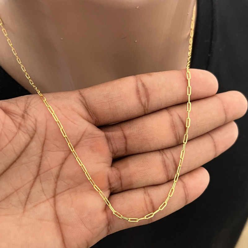 Cordão Colar Corrente Masculino Fino Varios Modelos Banhado a ouro 18k | Shopee Brasil