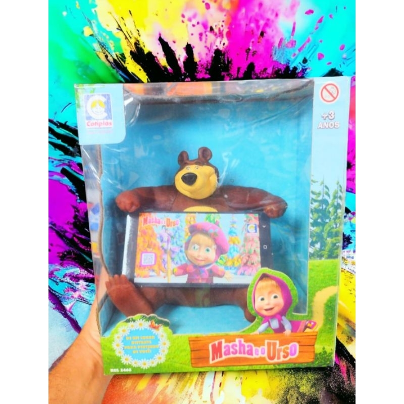 Boneco Urso Articulado - Masha e o Urso | Shopee Brasil