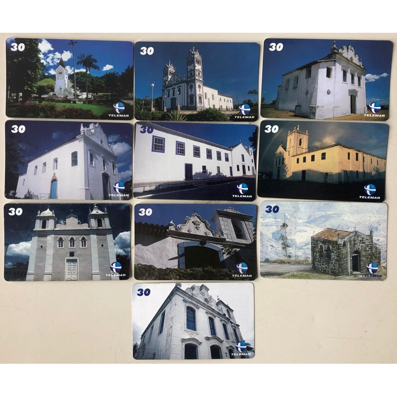 Série completa cartões telefônicos Telemar, Série Pontos Turísticos do ...
