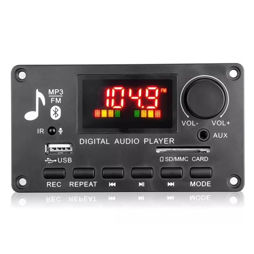 Placa Decodificadora Bluetooth Mp3 Amplificado 2x40W 12-24V | Shopee Brasil