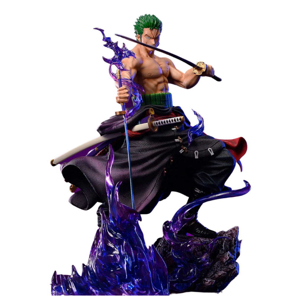 Action Figure One Piece Roronoa Zoro Lx Studios Resina Preto | Shopee ...