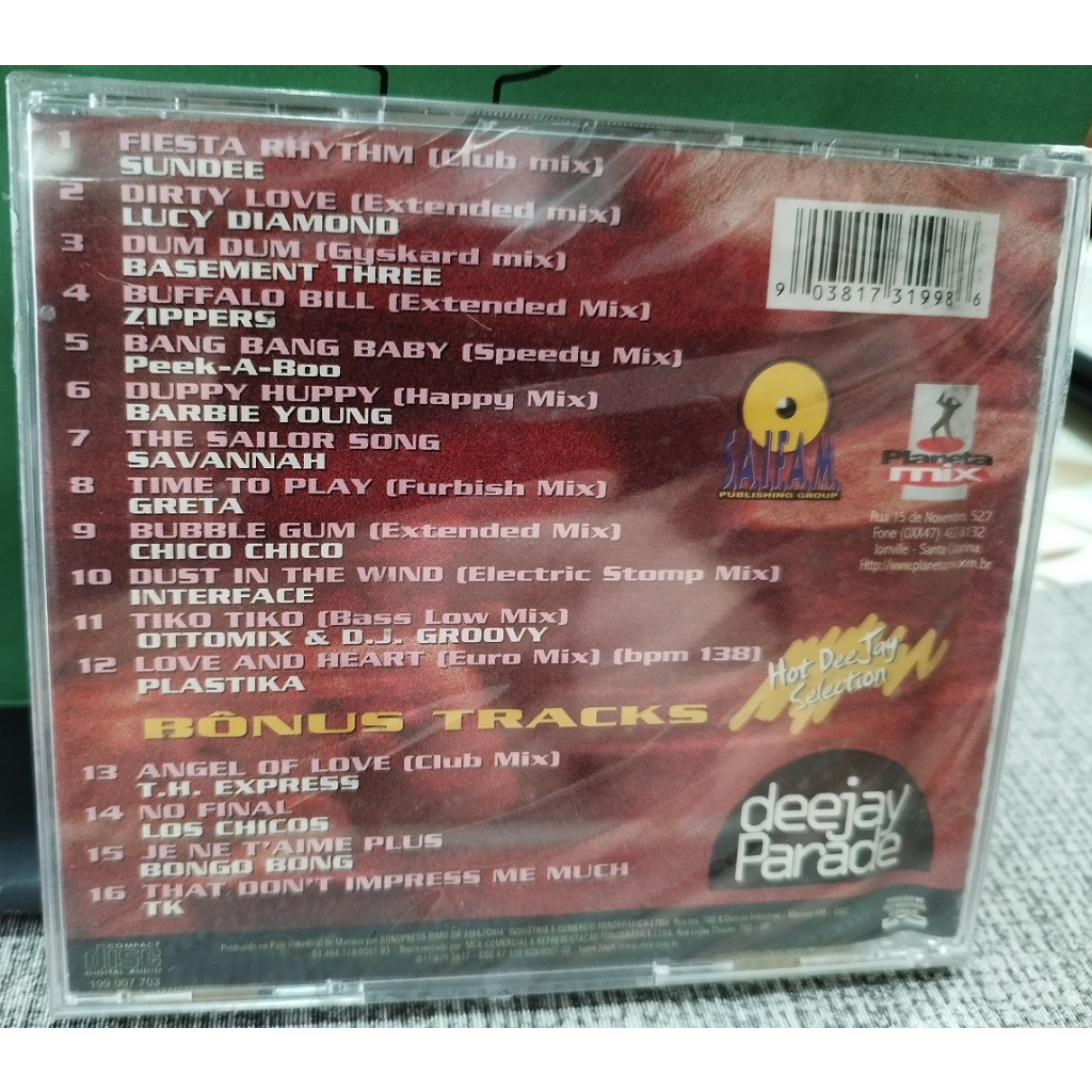 Cd Deejay Parade 2 ( Sundee, Babilonia ) Planeta Mix Lacrado | Shopee ...
