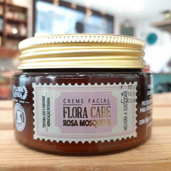 Creme facial de Rosa mosqueta flora care 100g | FLORA PURA | Shopee Brasil