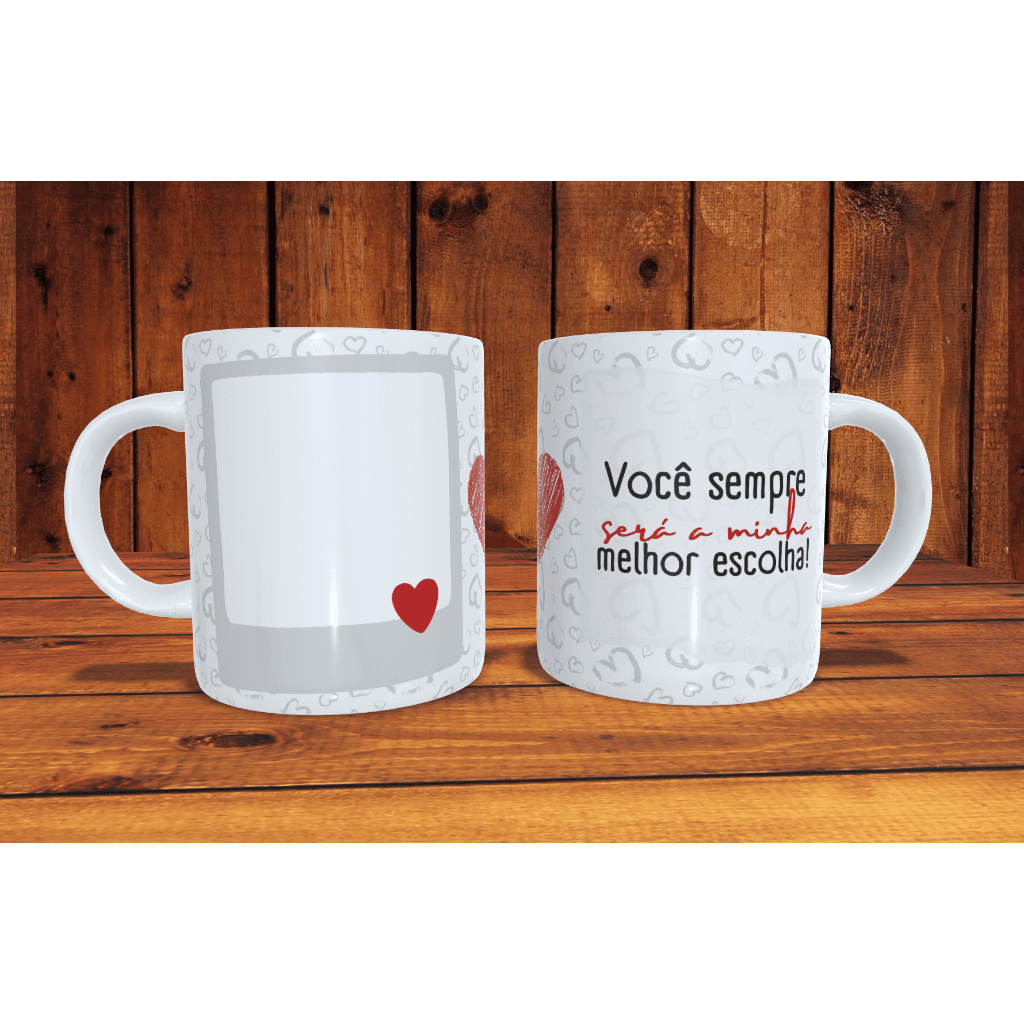 Caneca Personalizada com Foto Casal Namorados Minha Melhor Escolha ...