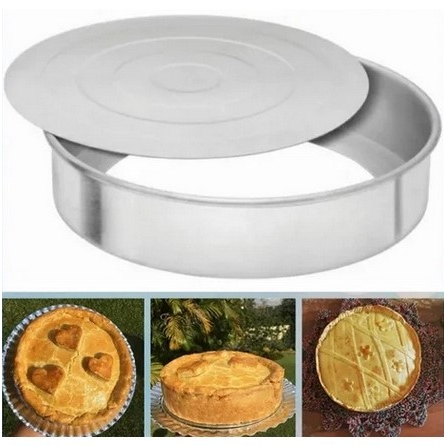 Forma de Bolo ou Torta com Fundo Removível Fundo Falso 25cm | Shopee Brasil