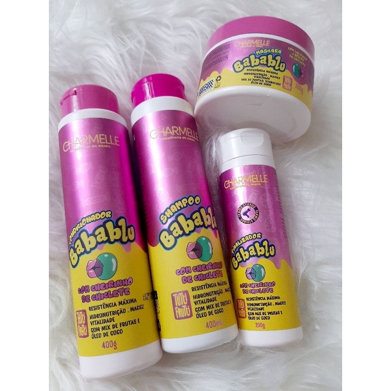 KIT CAPILAR BABABLU CHARMELLE COSMÉTICOS TUTTI FRUTII CHICLETE ...