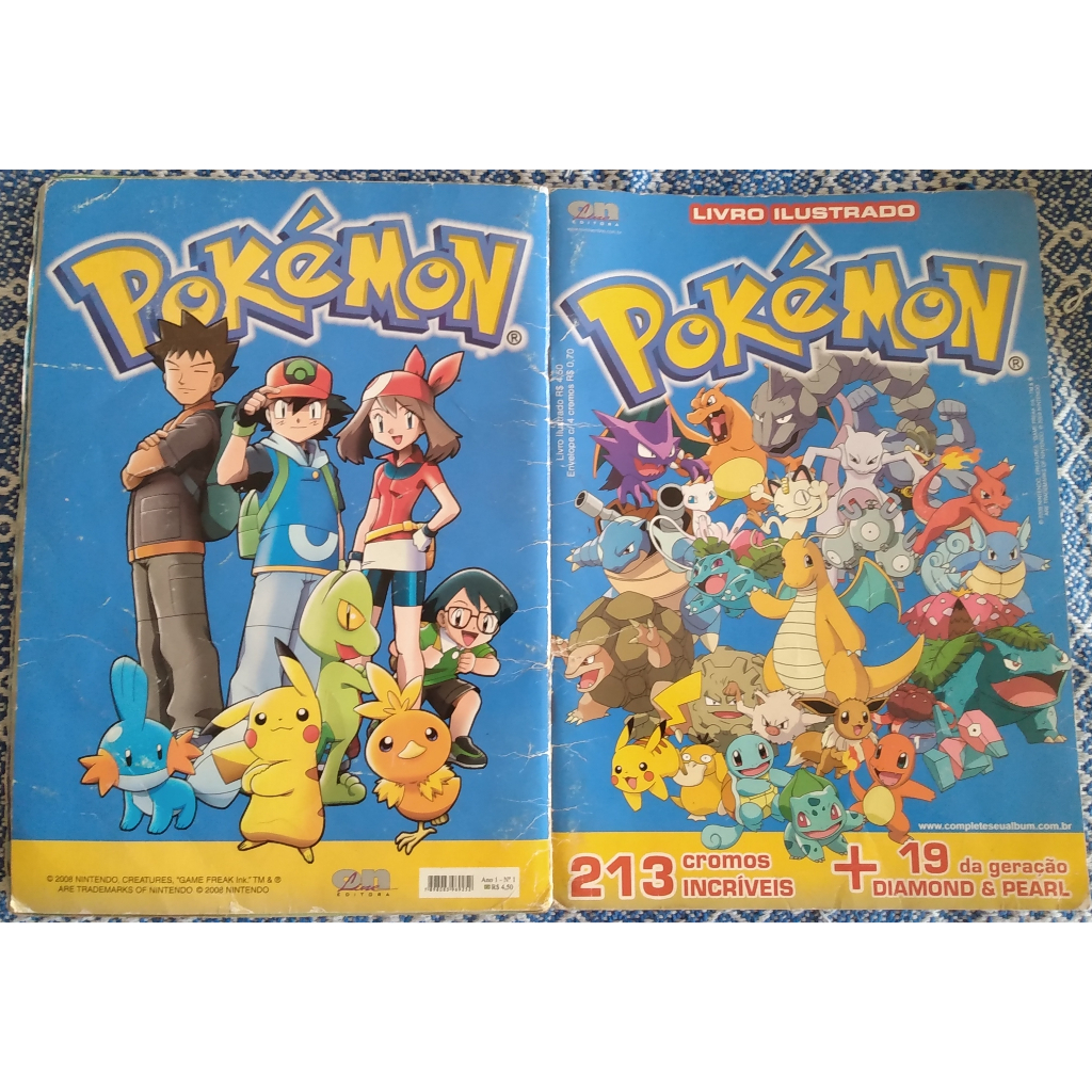 Álbum Figurinhas Pokémon 2008 Ed On Line ( Faltam 2 Figurinhas ...