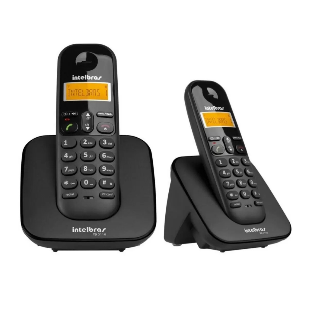 Telefone Sem Fio Intelbras Com Bina Identificador Chamadas Bivolt 1 ...