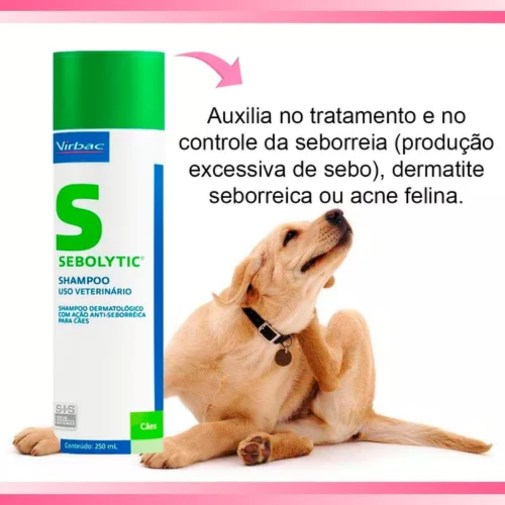 Shampoo Dermatológico Virbac Sebolytic 250ml | Shopee Brasil