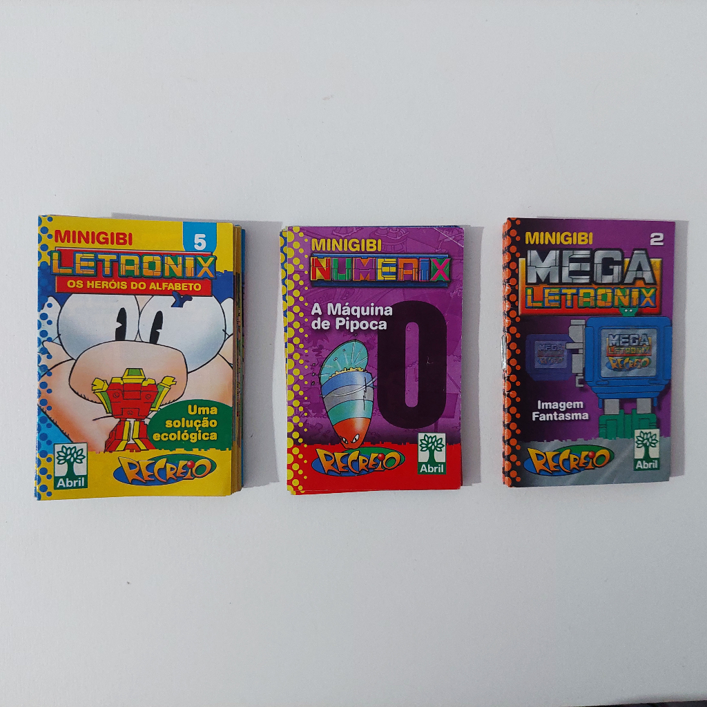 Minigibi - Revista Recreio - Letronix, Mega Letronix, Numerix ...
