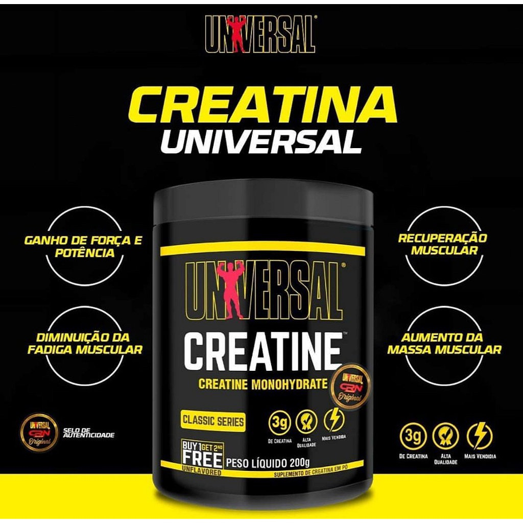 Creatina Universal 200g - Universal (Original) | Shopee Brasil