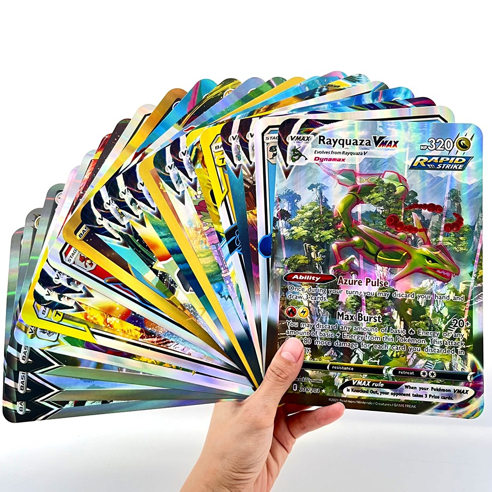 Super kit 6 Cartas Pokemon Jumbo Cartas Pokemon Gigante Cartas Pokemon ...