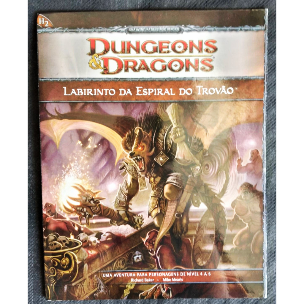 Labirinto Da Espiral Do Trovão 4.0 - Dungeons And Dragons - Livro de Rpg/d&d/dnd | Shopee Brasil