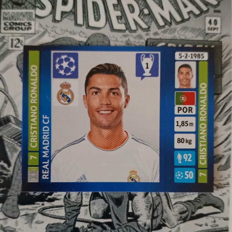 FIGURINHAS - Cristiano Ronaldo #90 - UEFA CHAMPIONS LEAGUE OFFICIAL ...