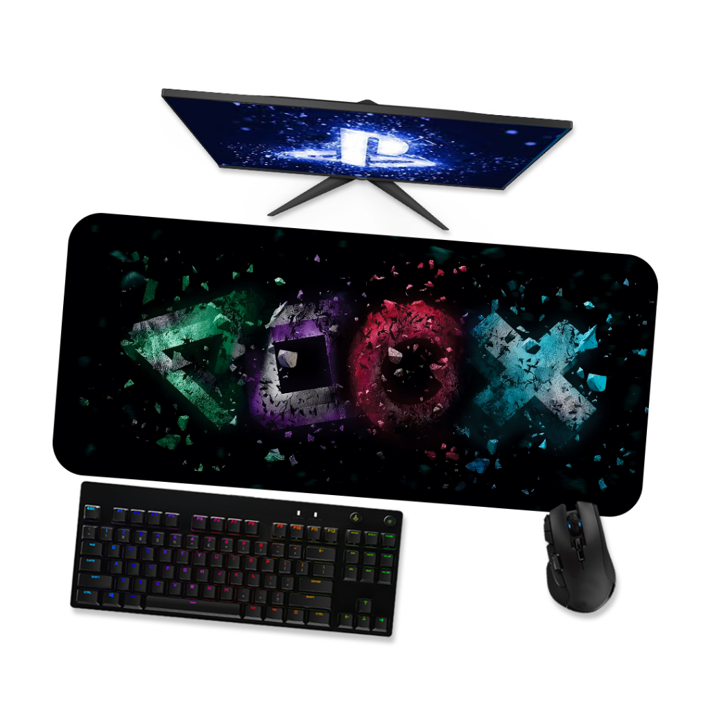 Mouse pad PLAYSTATION - PLAYSTATION 2 - Mousepad Gamer 90x40 80x40 ...