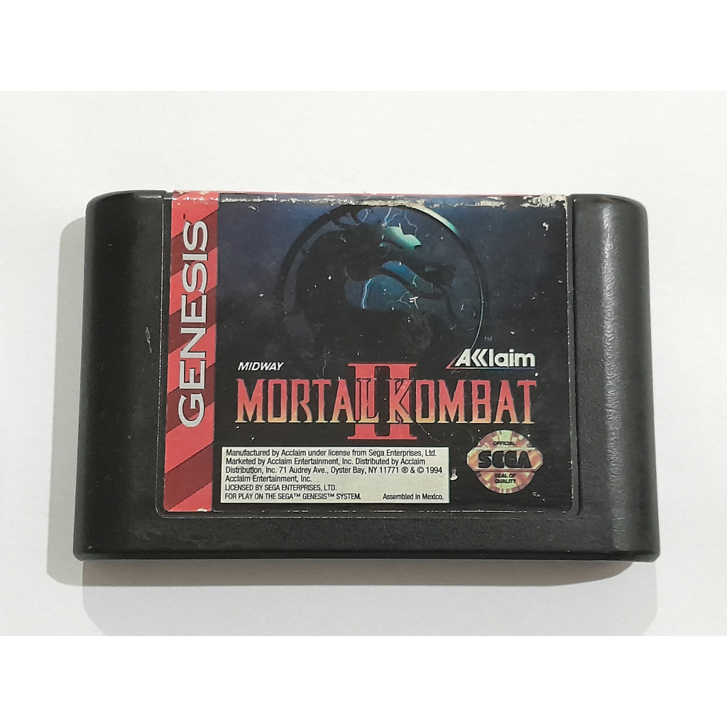 Mortal Kombat II 2 p/ Mega Drive Cartucho Original | Shopee Brasil