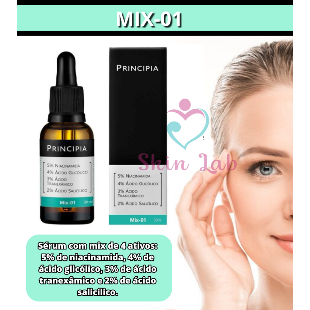 Sérum Principia Mix-01 (Niacinamida + Glicólico + Ácido Tranexâmico ...