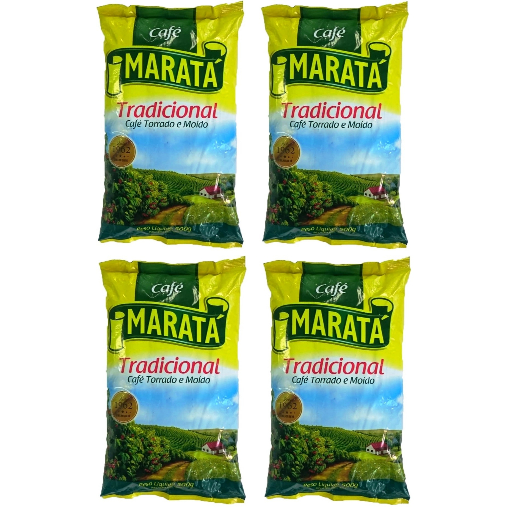 Combo Com 4 Café Tradicional Maratá 500 Gramas | Shopee Brasil