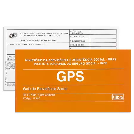 Carnê INSS: Guia Da PrevidênciaSocial (GPS) - 12 Folhas Carbonado ...