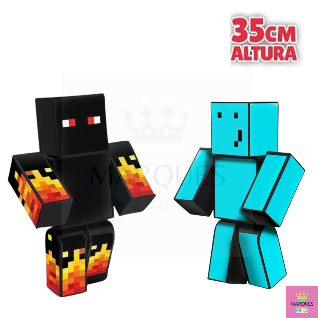 Kit Boneco Athos + Problems 35 cm Minecraft Original | Shopee Brasil