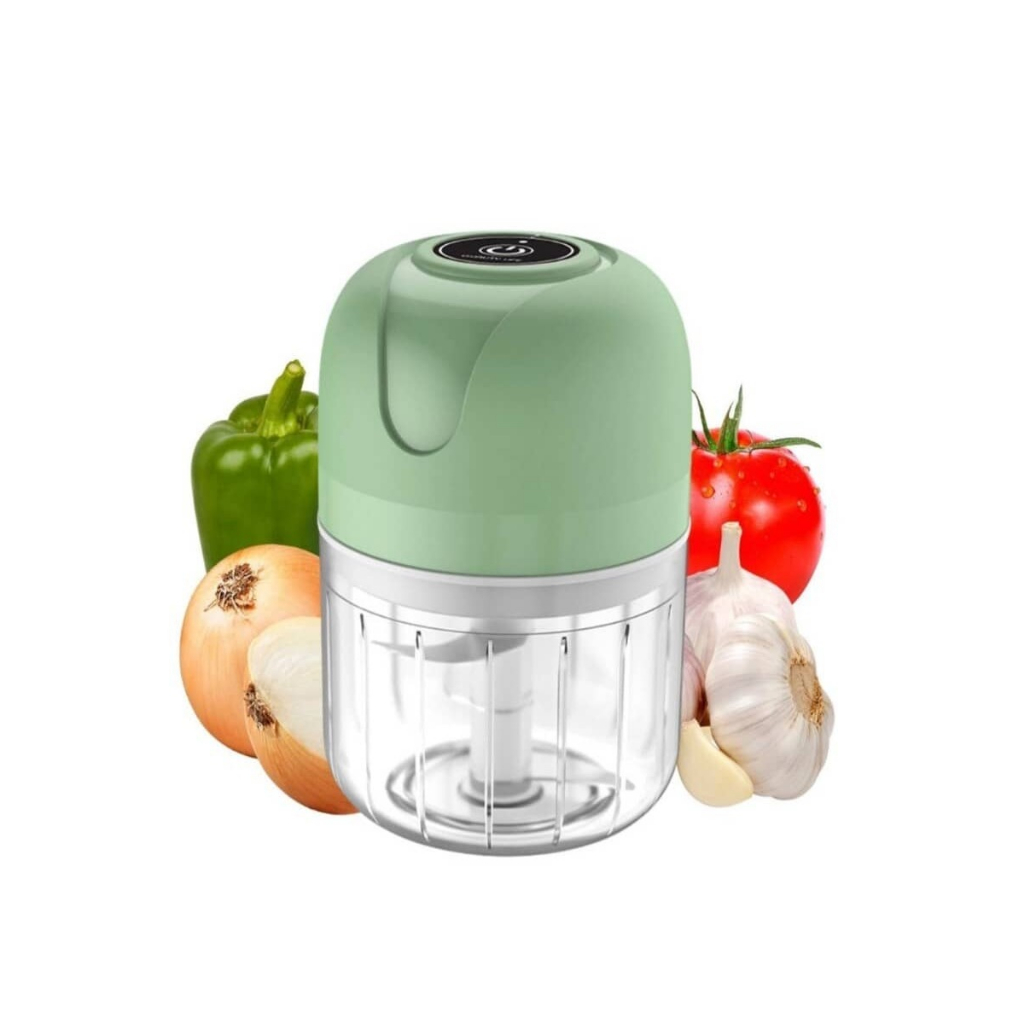 Mini Processador Elétrico de Alimentos Portátil com 3 lâminas de inox ...