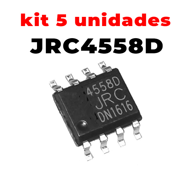 Ci 4558d Jrc4558d Jrc4558 smd | Kit com 5 - Novo - Escorrega o Preço