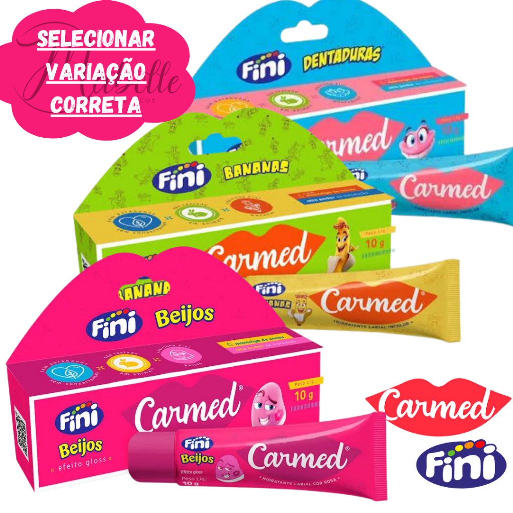 Hidratante Labial Carmed Fini 10g | Shopee Brasil