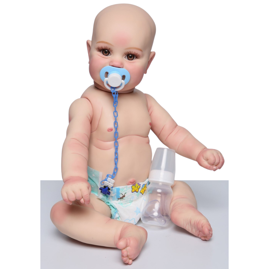 Bebê Reborn Menino Careca Realista Matheus - Mundo Kids | Shopee Brasil