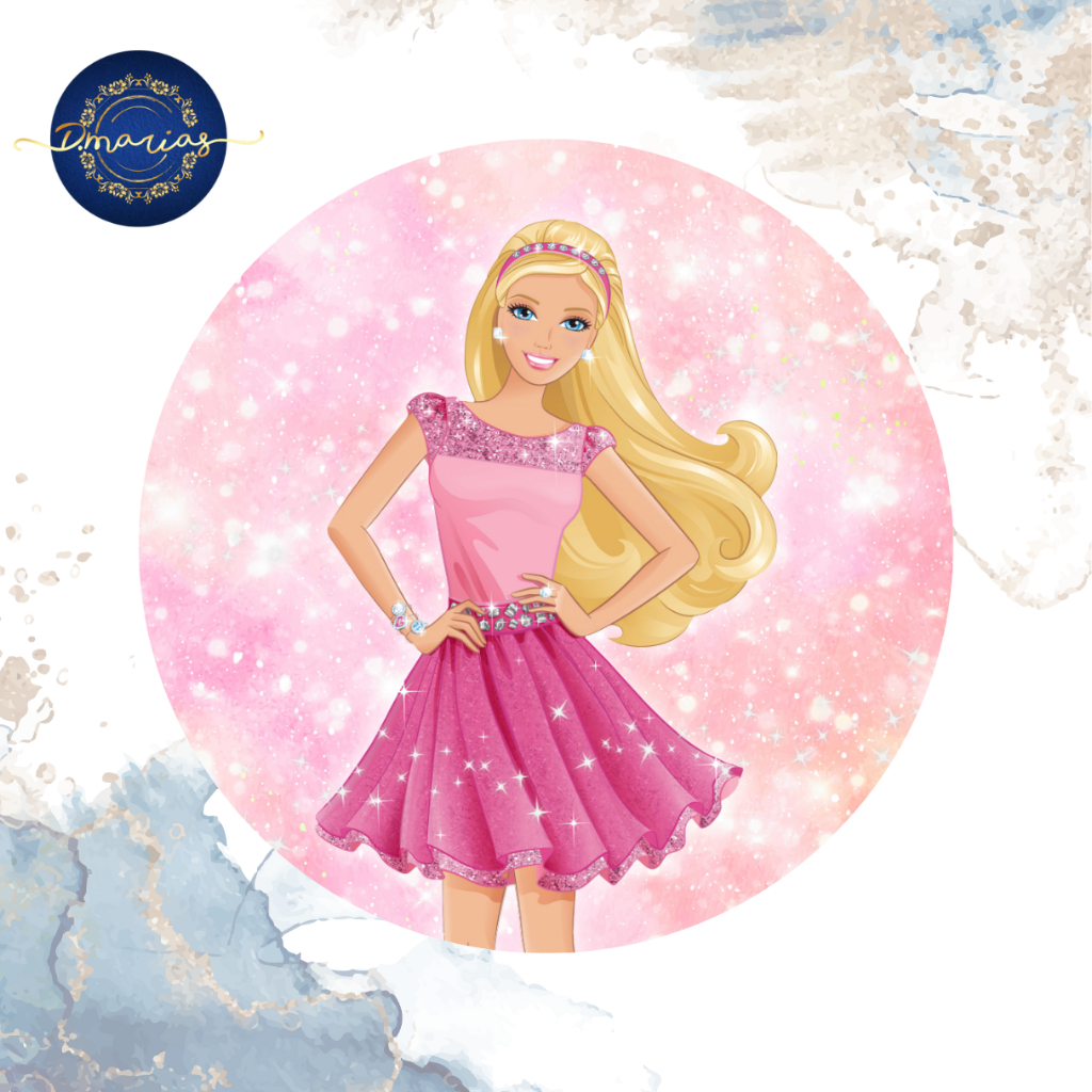 Painel de Festa Circular barbie | Shopee Brasil